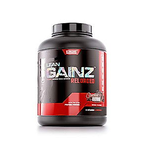 Betancourt Nutrition Lean Gainz Protein Blend, Natural Protein, Carbohydrates, Saturated Fatty Acids, Powder 5.3 lb. (16 Servings), Chocolate Brownie