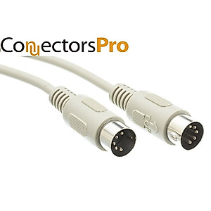 PC Accessories - Mii Pro Cable 6' Din5 M/M Straight Through MIDI Cable, 6 Feet Male to Male at Keyboard, Midi or Switch Box Cable