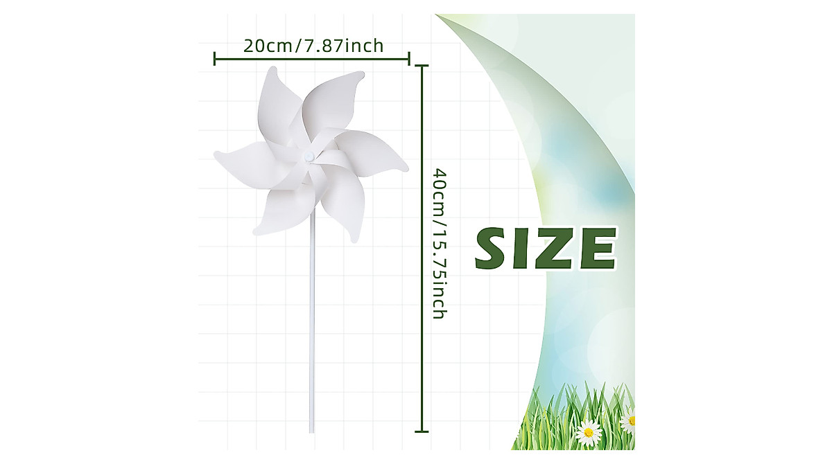 DIY Pinwheels Craft for Kids - 12 Color Your Own Patriotic July Decorations