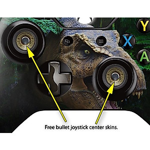 WraptorSkinz Decal Style Vinyl Skin Wrap compatible with XBOX One Original Wireless Controller T-Rex - (CONTROLLER NOT INCLUDED)