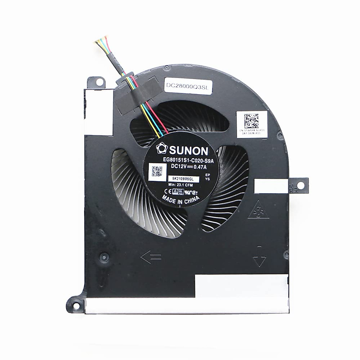 DENGHUXIE CN-0TW5Y8 EG80151S1-C020-S9A GPU Cooling Fan for DELL Alienware Area-51m R2 Gaming Laptop GPU Fan (GPU Fan CN-0TW5Y8)