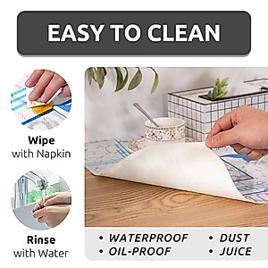 FIFTY FEET 16X120 Inch Shelf Liner for Kitchen Cabinets, PVC Drawer Liner for Dresser Non-Slip Bathroom, Non-Adhesive Cabinet Liner Washable (Dolphin)(1 Roll)