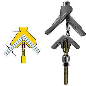 Strong Hand Tools JointMaster, 90 Degree, Angle Clamping Tool, Throat Depth: 3", Max Capacity: 1-1/4", OAL: 8-1/2", Single Hand T-Joint Clamp Tool, PL634
