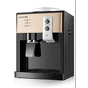 WEBTB Electric Water Dispenser, 3-in-1 Water Cooler Dispenser, with Ice Heat Function Hot, Cold & Room Water, Automatic Temperature Control with Power Cord, Gold