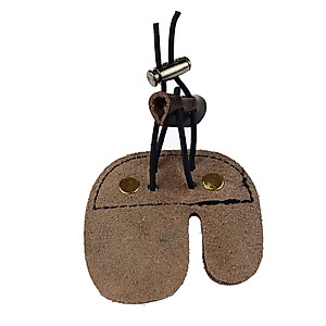 Zelerdo 2 Pack Leather Archery Finger Tabs Archery Finger Guard for Shooting Practice Gear,Right Hand