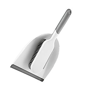 Cabilock 2sets Portable Floor Grey Brush Daily Table Desktop Tabletop Desk Necessity and Mini: Use Handle Countertop Pet Dustpan Sweeper Whisk Hand Kit Car Keyboard Nest Sofa