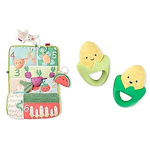 Skip Hop Tummy Time Playmat and Infant Rattle Toy Gift Set, Farmstand