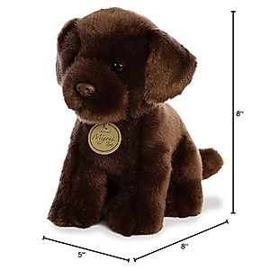 Aurora® Adorable Miyoni® Tots Chocolate Lab Pup Stuffed Animal - Lifelike Detail - Cherished Companionship - Brown 11 Inches