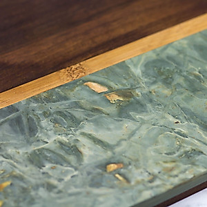 Totally Bamboo Rock & Branch Series Slate and Acacia Serving Paddle