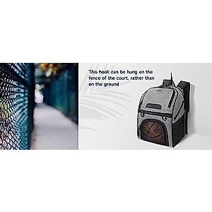 Basketball Bag, Basketball Backpack with Ball Compartment Basketball Accessories Large Capacity Basketball Equipment Bag Soccer Bag Sports Gym with Shoe Compartment Fits Soccer & Volleyball Football