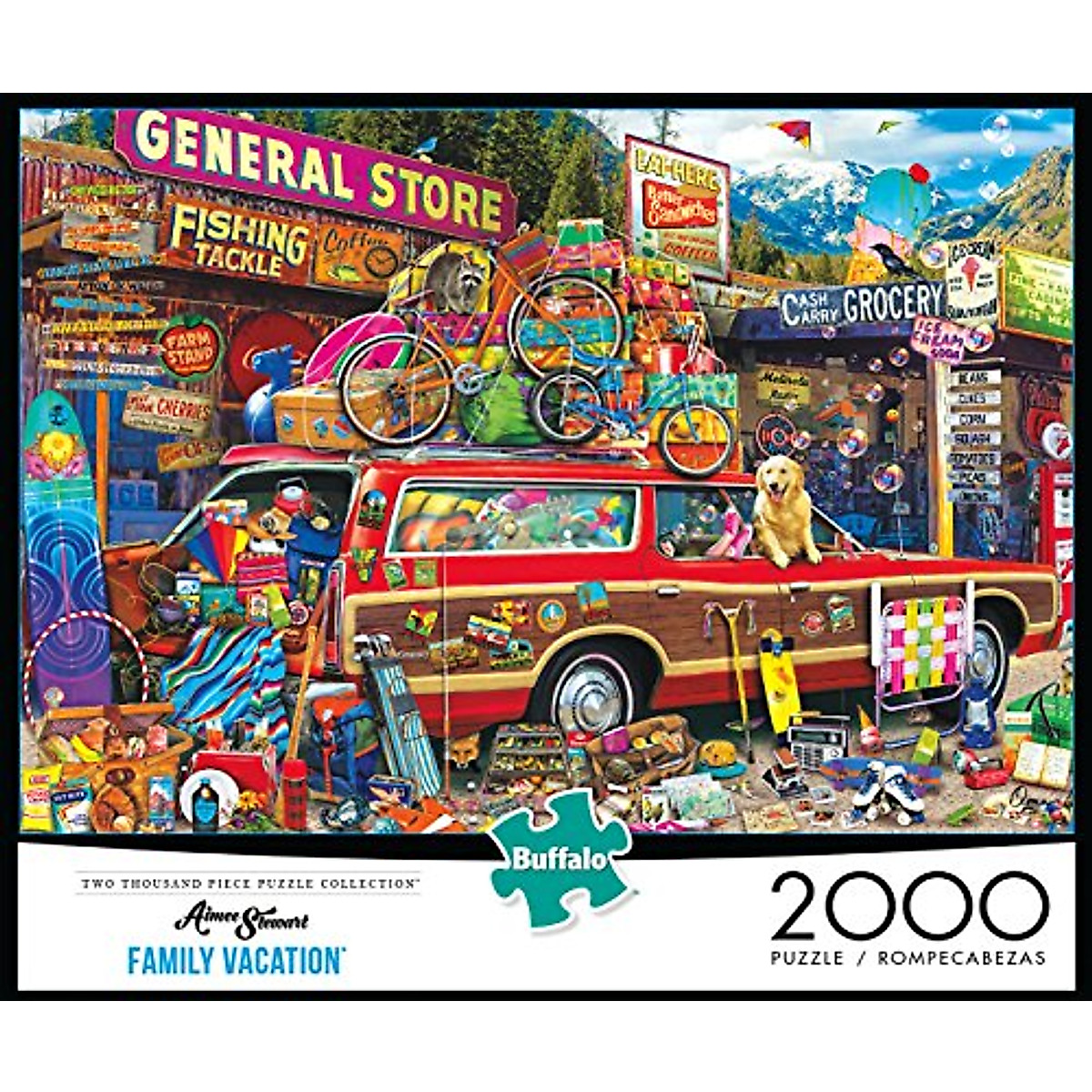 Buffalo Games - Aimee Stewart - Family Vacation - 2000 Piece Jigsaw Puzzle for 168 months to 1200 months