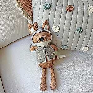 Crane Baby Decorative Quilted Pillow, Rainbow