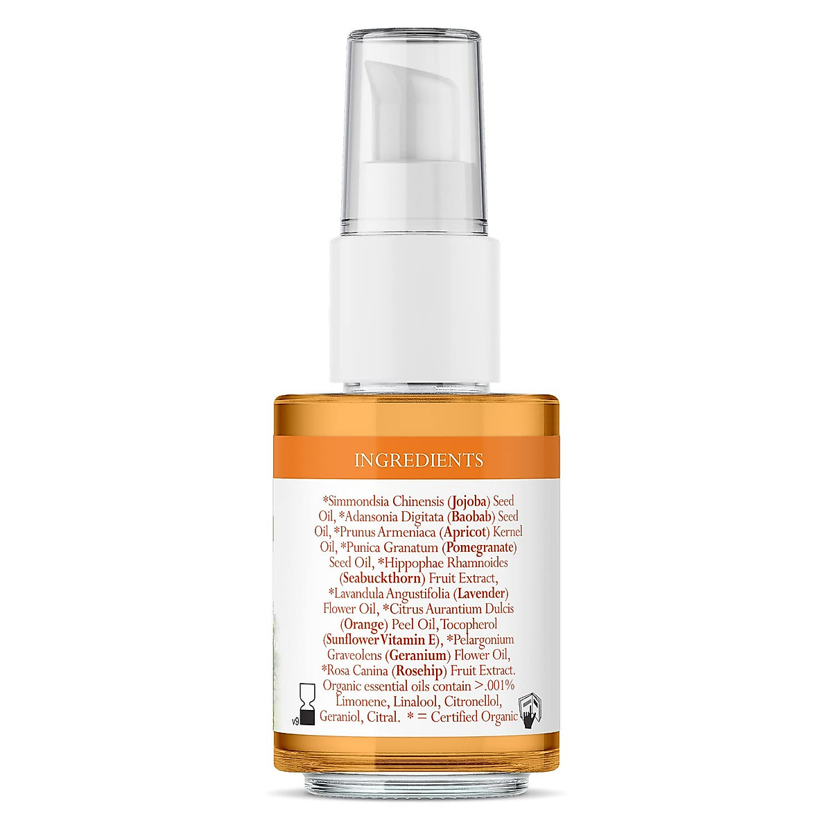 Badger Face Oil, Seabuckthorn, Certified Organic, Seabuckthorn Oil, Organic Face Oil, Moisturizing Facial Oil, Natural Face Oil, 1 oz Glass Bottle