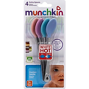 Munchkin White Hot Safety Spoons, 4 Pack