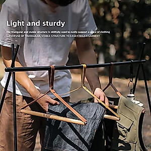 WODMB 1pc Beech Wood Clothes Rack Not Easy to Slip Off High Load Bearing Capacity Good Toughness Suitable for Traveling (Color : E, Size : 41.7 * 1.5 * 21.2 cm)