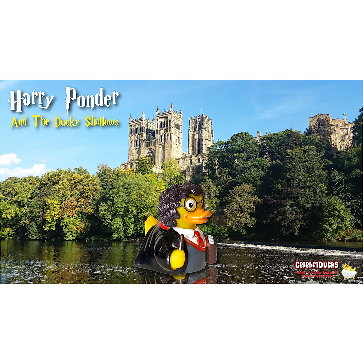 CelebriDucks - Harry Ponder - Floating Rubber Ducks - Collectible Bath Toy Gift for Kids & Adults of All Ages