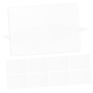 VILLCASE 10pcs Copying Board Transparent Drawing Board Drawing Board for 3D Printing Pen Drawing Tool Basic Template Painting Mat 3D Printing Pen Mat 3D Drawing Paper Templates Plastic