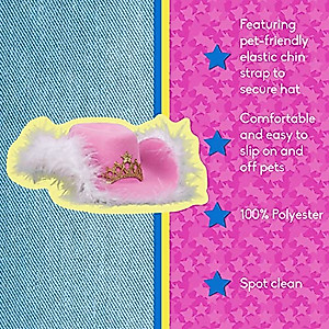 Doggy Parton Pink Cowgirl Hat with Tiara Accent for Pets - XS/S (22120705)