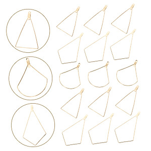 150 Pcs DIY Earring Hoop Earrings Parts Earrings Wire Hoops Earring Components Earrings Beading Jewelry Craft Art Accessories Earring Findings Charms Pendant Frame DIY Charm Ring