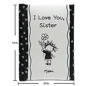 Blue Mountain Arts Mini Book (I Love You, Sister)—Keepsake Gift for a Holiday, Birthday, or Just Because for an Older or Younger Sister, by Marci & the Children of the Inner Light, 4 x 3 Inches