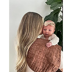 Leyl&Ari Muslin Burp Cloths | Organic Cotton Burping Cloths for Babies | Gender Neutral Burping Rags | Newborn Essentials