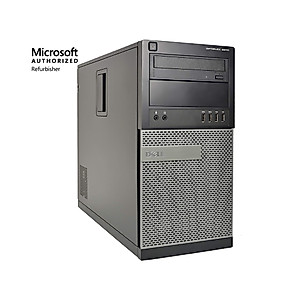 Dell 9010 Tower, Core i7-3770 3.4GHz, 8GB RAM, 500GB Hard Drive, DVDRW, Windows 10 Pro 64bit (Renewed)