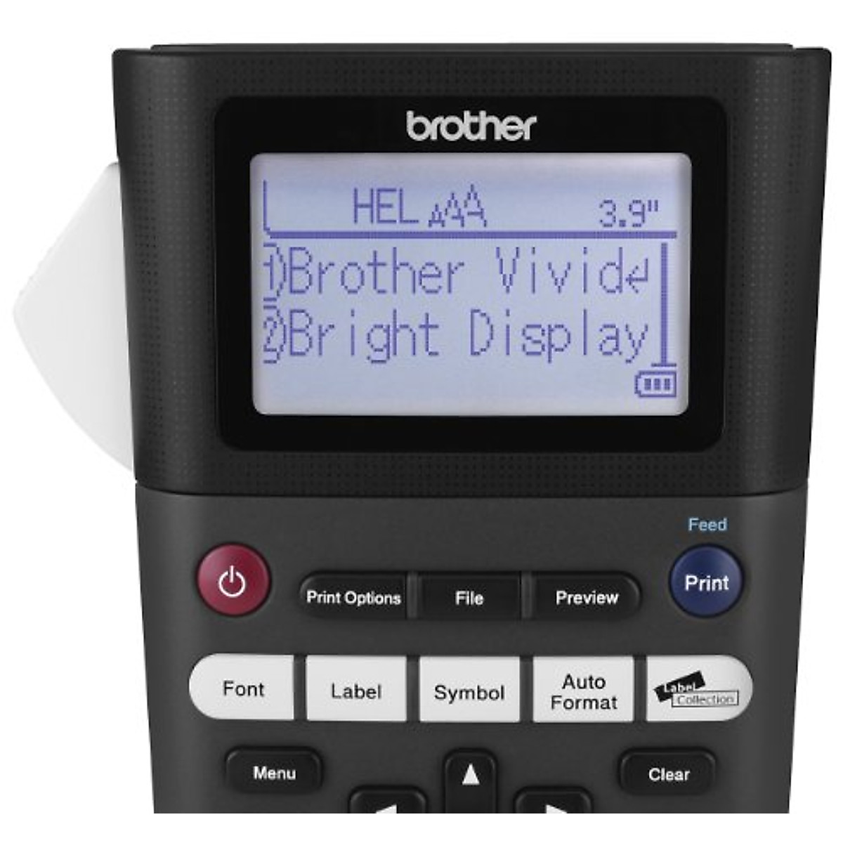 Brother P-touch, PTH300, Portable Label Maker, One-Touch Formatting, Vivid Bright Display, Fast Printing Speeds, Black