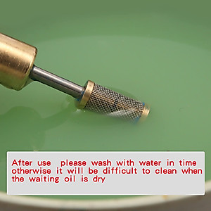 Aiegiuor Leather Edge Dye Paint Roll Pen on Applicator Working for Edge Coating Edge Kote Paint & finishes on Leather Edges Leather Touch up Pen Slub Leather Edge Oil Pen