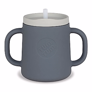 TUM TUM 3 way Baby Trainer Cup, Designed with Feeding Specialist, 180ml (Grey)