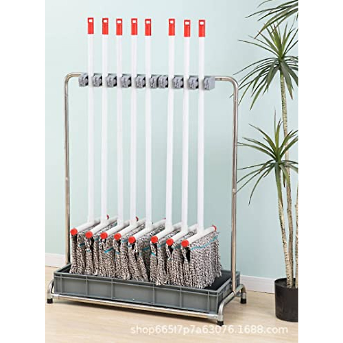 MBETA Mop Hook Removable Broom mop Rack Floor Type mop Rack Storage Device Stainless Steel mop Stand mop Rack