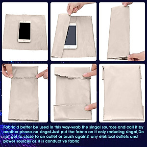 Tatuo Faraday Fabric 79" x 42.5" Emf Shield Protection Emf Blocker Faraday Tape for Anti Radiation, EMI Isolation, Signal Blocking, WiFi Jammer(1 Roll)
