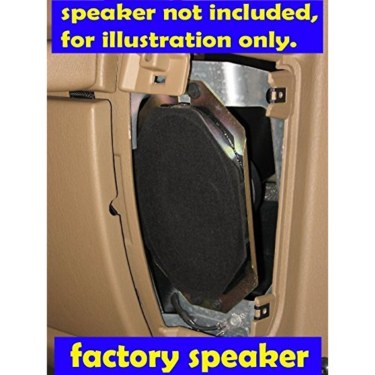 5 1/4" 5.25" Dash Speaker Adapters Fits 1997-2006 Jeep Wrangler- SAK042_475-1 Pair