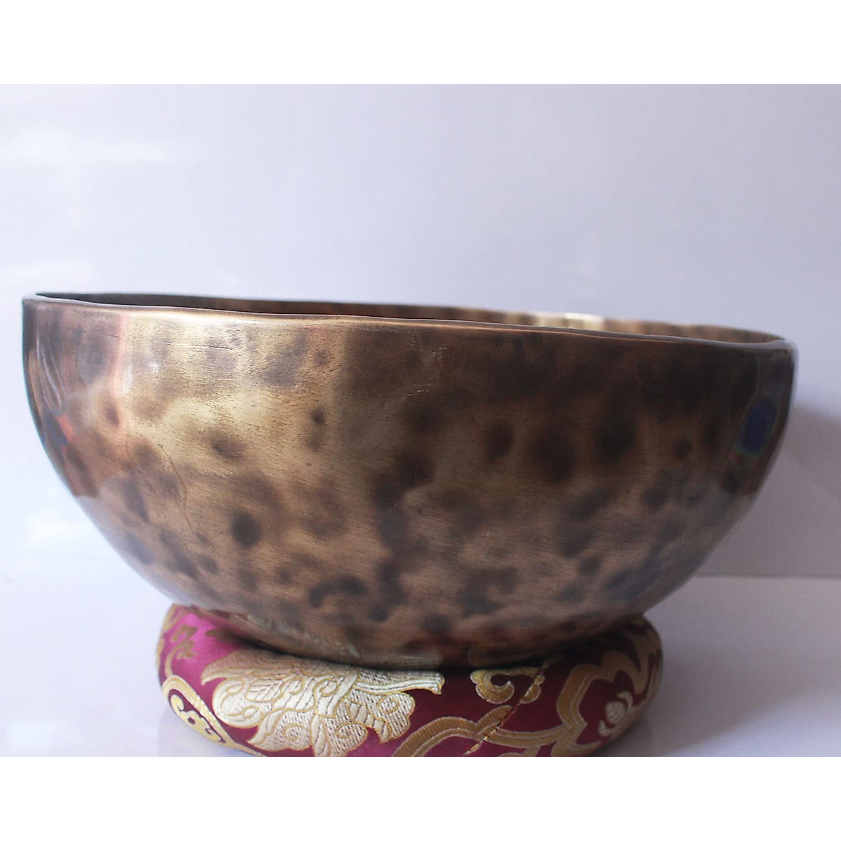 12 Inch Yogi Carving Singing Bowl | Handmade Seven Metal Tibetan Singing Bowl-Hand Hammered Himalayan Singing Bowls By Singing Bowl Nepal(SBN)