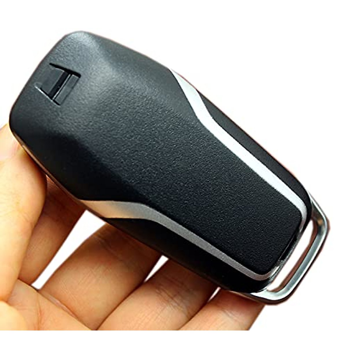 Replacement Keyless Entry Remote Smart Key Fob Shell Case Fit for Ford F150 Fusion Explorer Mustang Lincoln MKZ MKC 5 Buttons Button Pad Cover (Black, 5 Buttons)