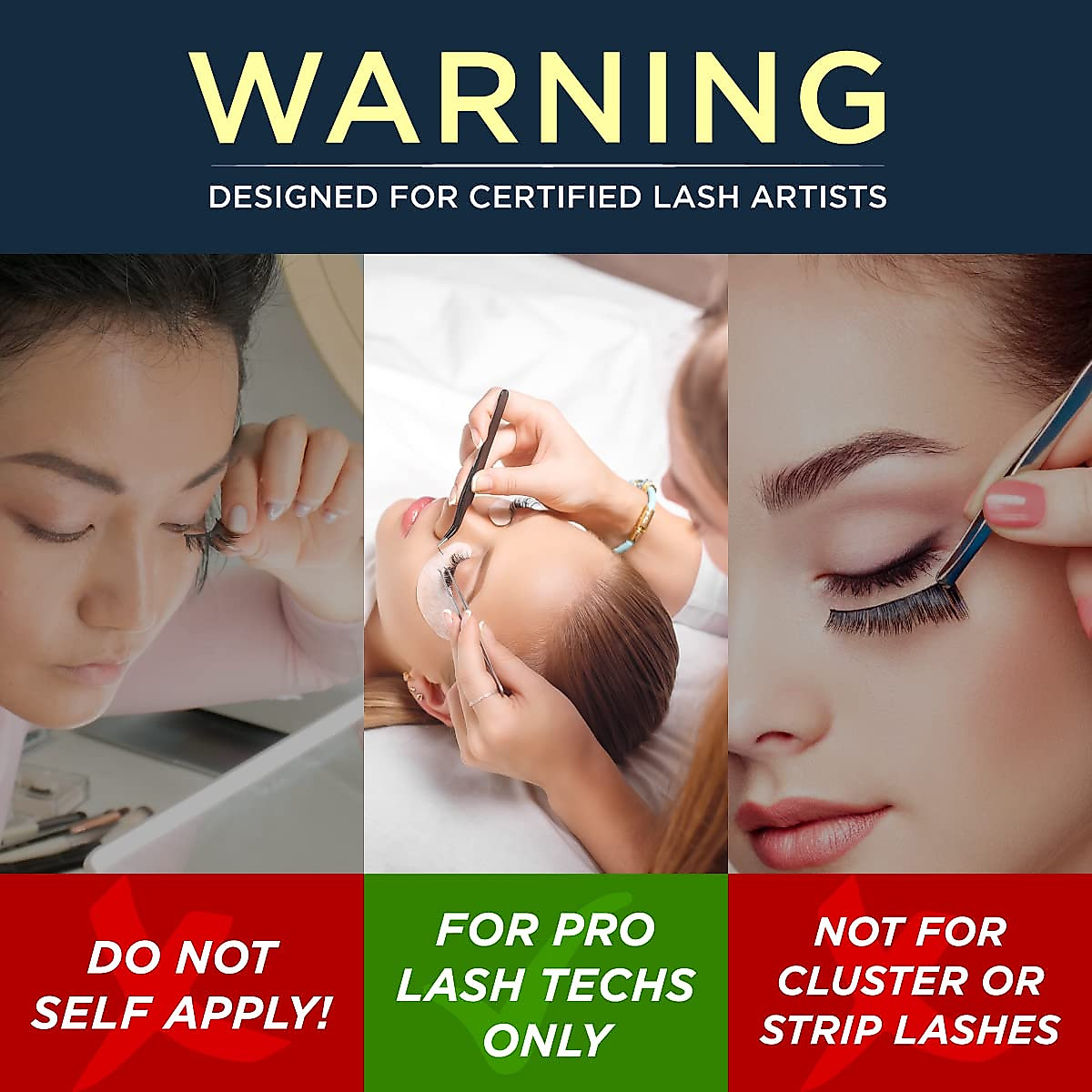 Super Strong Eyelash Extension Glue for Professionals | Strongest Black Lash Adhesive for Long Lasting Semi Permanent Individual Lash Extensions | 1-2s Fastest Drying & up to 7 Weeks Retention