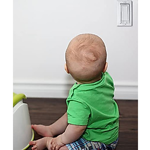 Light Switch Guard, ILIVABLE Child Proof Rocker Switch Plate Cover Prevents Kids or Accidental Turned On/Off Switch While Allowing Access (Clear, 2 Pack)