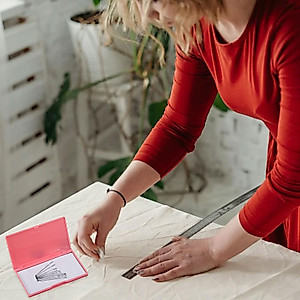 PATIKIL Magnetic Needle Storage Case, 2 Pcs Plastic Portable Sewing Pin Keeper Needle Organizer Box Container for Embroidery Knitting Stitching, Pink