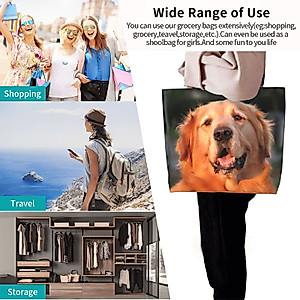 RIAWARME Personalized Tote Bag for Women, Custom Tote Bags with Logo/Photo/Text, Custom Bag Large Capacity Shoulder Bag Casual Handbag for Shopping Travel Work