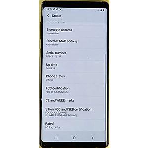 Samsung Galaxy Note 9 N960U 128GB T-Mobile GSM Unlocked - Ocean Blue (Renewed)