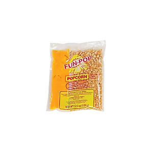 Mega Pop® Corn, Oil and Salt Kit for Popcorn Makers with a 4 oz. Kettle (Case of 36)