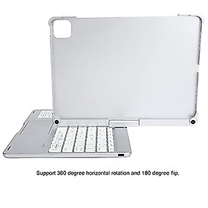 GOWENIC Bluetooth LED Backlight Keyboard Bluetooth Gaming Keyboard Computer Laptop Accessory for PC Computer Laptop Notebook(Silver, Pisa Leaning Tower Type)