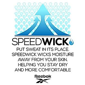 Reebok Performance Mesh V-Neck T-Shirt Navy Heather 3XL