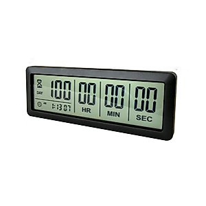 Digital 999 Days Countdown Timer Display time for Retirement Vacation Exam Wedding lab Kitchen Project Meeting(2C Batteries Included)/Black