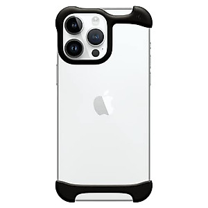 Arc Pulse Designed for iPhone 14 Pro Max Phone Case (2023), Minimalist Protective Shock Absorption Aerospace Grade Aluminum Shells + Elastomer Inlays Easy Fit 6.7 inch (Aluminum Matte Black)