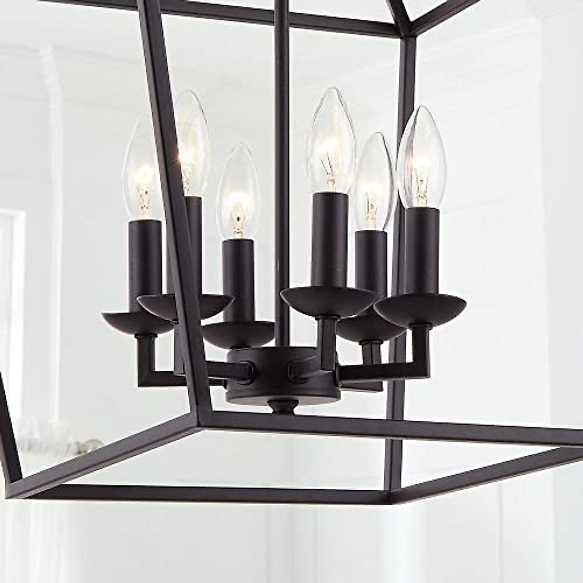 Home Decorators Collection Weyburn 6-Light Bronze Caged Chandelier