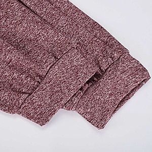 SMIDOW Womens Baggy Sweatpants with Pockets Drawstring Elastic Waist Cropped Jogger Running Pants Comfy Lounge Capris Petite Sweatpants for womenPink