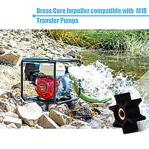 GTPARTES 49-16-2771 Brass Core Impeller with O-Ring Kit Compatible With Milwaukee M18 Transfer Pumps