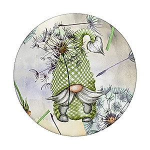 Cute Gnome Dandelion Flower Pattern For Gardener - Aesthetic PopSockets Swappable PopGrip