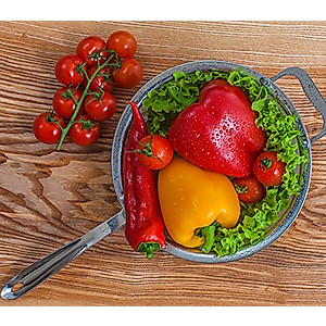 9" Kitchen Fine Mesh Strainer with Sturdy Handle and Wider Hook - Perfect for Quinoa