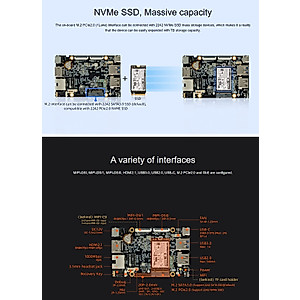 WayPonDEV Firefly ROC-RK3588S-PC 8K AI Rockchip RK3588S Single Board Computer 4GB RAM LPDDR4 &32GB eMMC Storage Support 8K Multi-Display & Linux